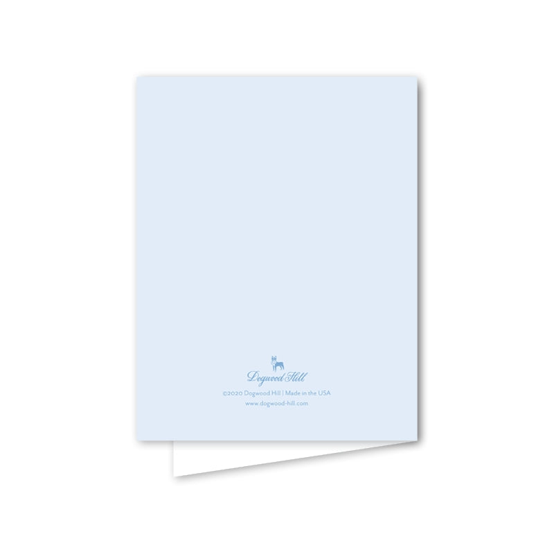 Woodland Baby Blue Card – Featherfields