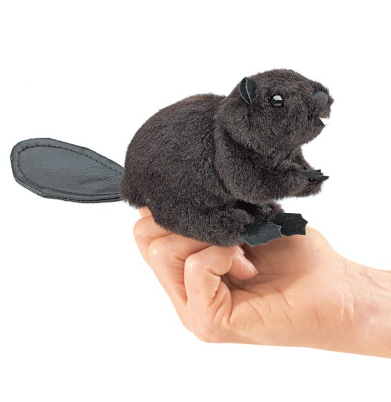 Folkmanis Beaver finger puppet – Featherfields