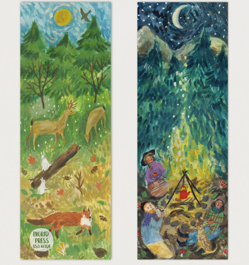 Ingrid Press Bookmark- Forest Campfire – Featherfields